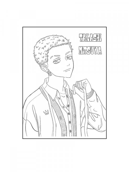 Раскраски Токийские мстители - распечатать в формате А4