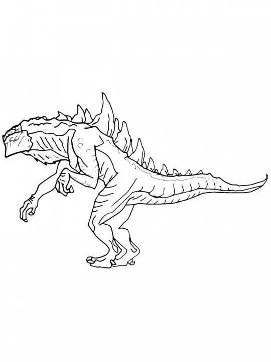 Раскраска Годзилла. Бесплатно распечатать раскраски